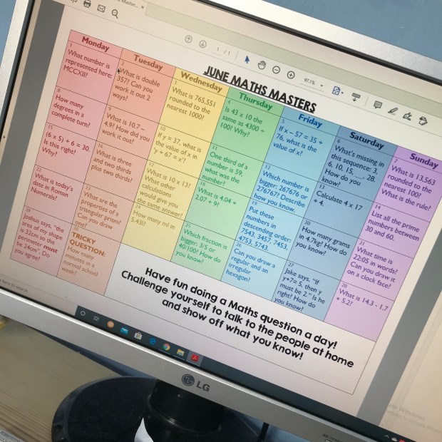 FREE-DAY: June Maths calendars! – alittlebutalot