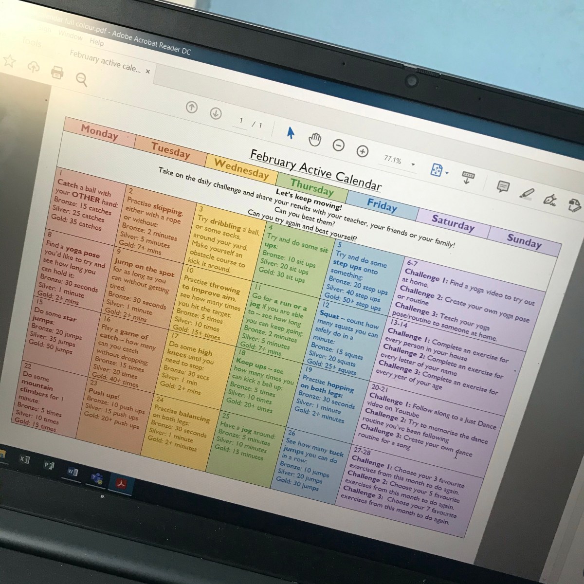 FREE RESOURCE: Active February – alittlebutalot