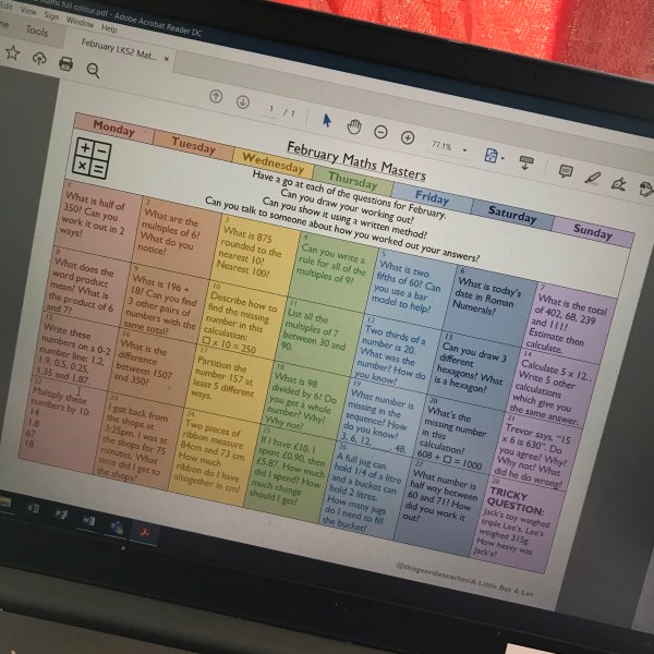 FREE RESOURCE: February Maths calendars – alittlebutalot