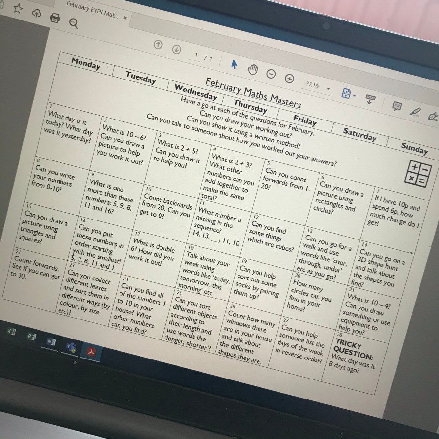 FREE RESOURCE: February Maths calendars – alittlebutalot