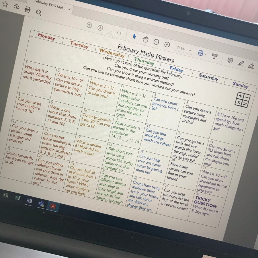 FREE RESOURCE: February Maths calendars – alittlebutalot