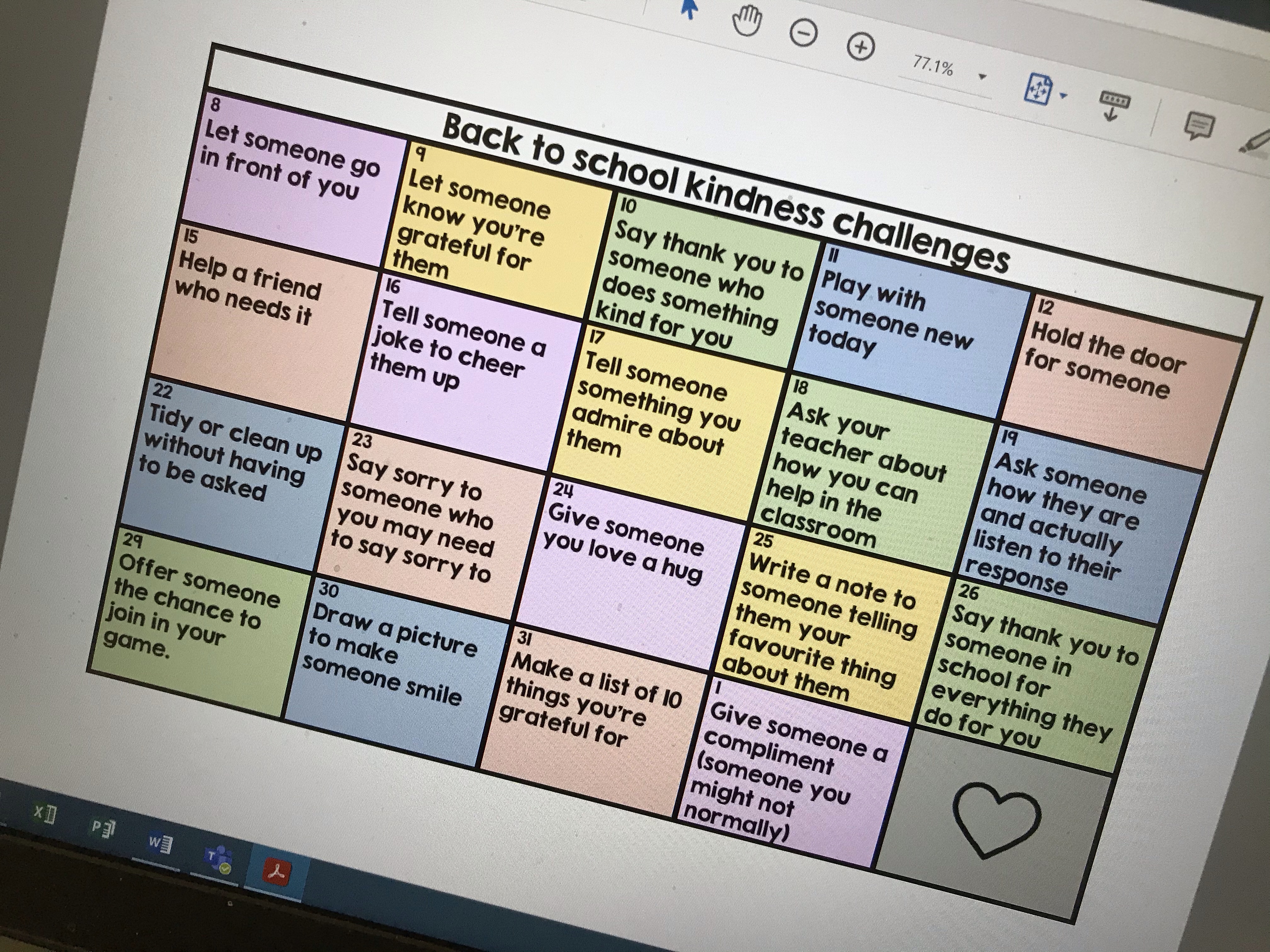 FREEBIE: Kindness calendar – alittlebutalot