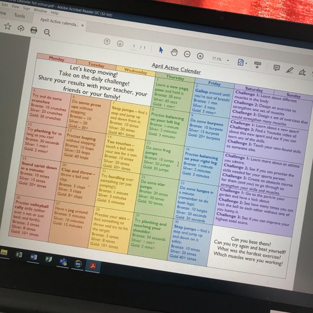 FREE RESOURCE: Active April – alittlebutalot