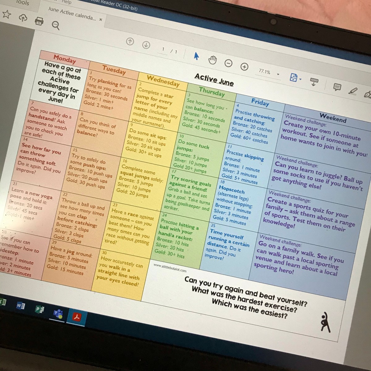 FREE RESOURCE: Active June 2021 – alittlebutalot