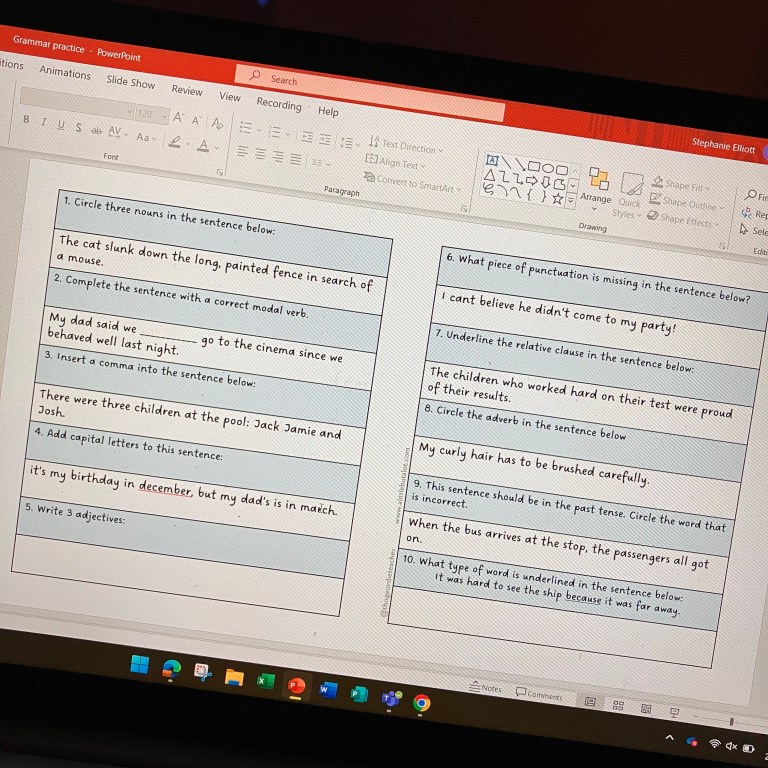 FREEBIE: Y6 SPAG WEEKLY TESTS – alittlebutalot