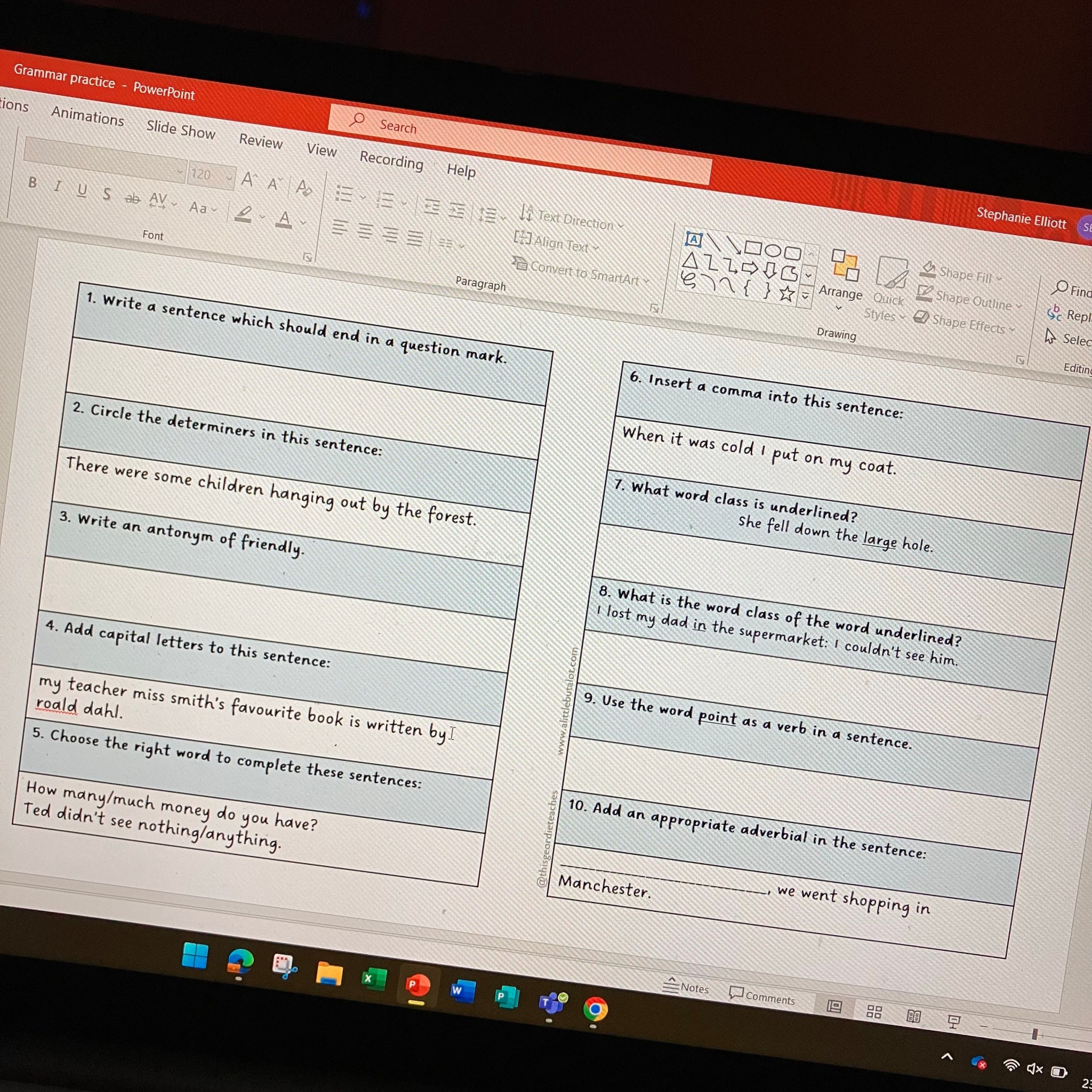FREEBIE: Y6 SPAG WEEKLY TESTS – alittlebutalot