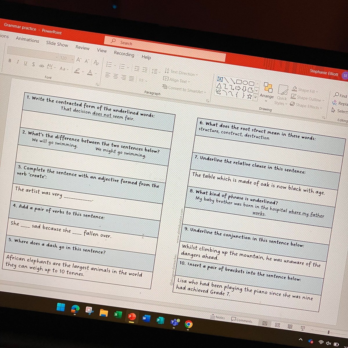 FREEBIE: Y6 SPAG WEEKLY TESTS – alittlebutalot